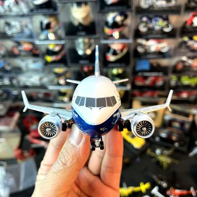 卡通飞机Q版合金客机飞机蛋机美国波音公司波音737MAX模型摆件
