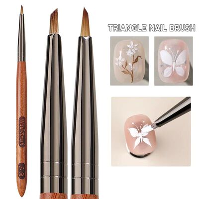 Triangular Nail Art Brush Pen 3D Tips Pattern Phototherapy A