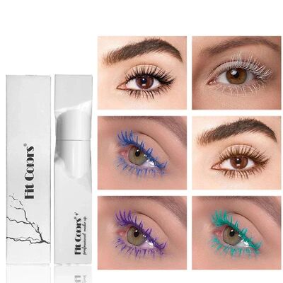 Color Mascara for Eyes Lengthening Thick Fiber Eyelashes Cre