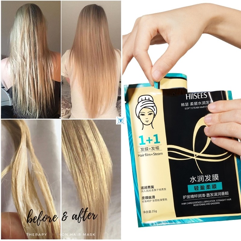 Automatic Heating Steam Hair Mask Keratin Repair Dry_虎窝淘