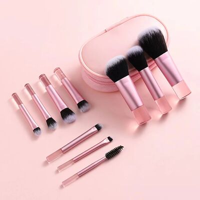 Face 10-Piece Mini Makeup Brush Set Portable Travel Size Mak