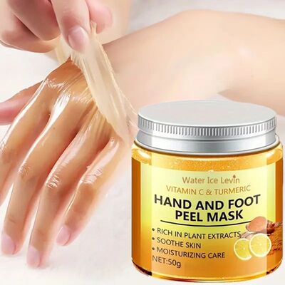 Vitamin c and turmeric hand wax mask for hands and feet, smo
