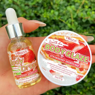 Body Glaze & Body Oil Combination Various Flavors Non-greasy