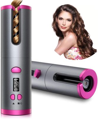 Cordless Automatic Rotating Hair Curler USB Rechargeable Cur