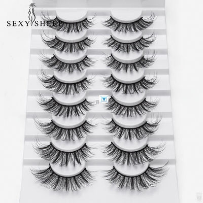 2/5/8 Pairs lashes Natural long 3D Faux Mink Eyelashes Thick