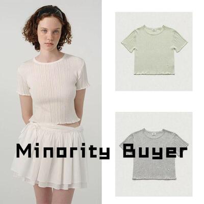 现货买手店 The Barnnet  25新款简约百搭修身短袖针织上衣女