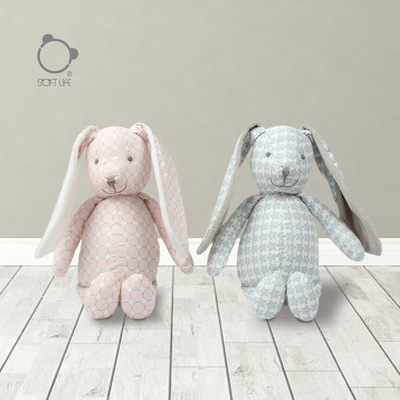 印花兔子公仔生日礼物安抚玩偶