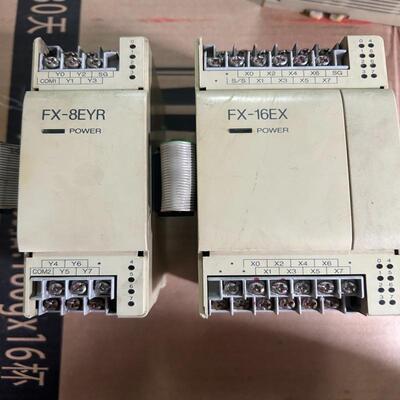 三菱 PLC 控制器 FX-8EYR、FX-16ER，拆机p