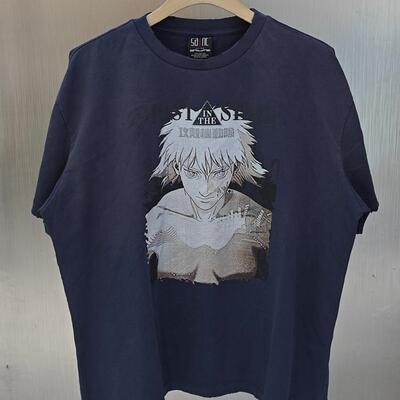 Saint Michael攻壳机动队水洗复古做旧宽松VTG短袖T恤男女vintage