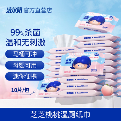 洁尔阴湿厕纸便携迷你装湿巾纸擦屁股女士专用湿厕巾洁厕湿巾