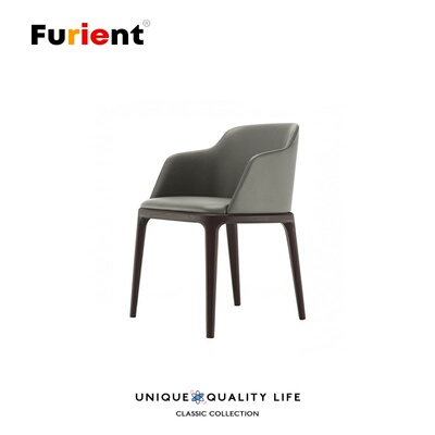 Furient创意设计师家具 grace armchair/格雷斯扶手椅 实木餐椅