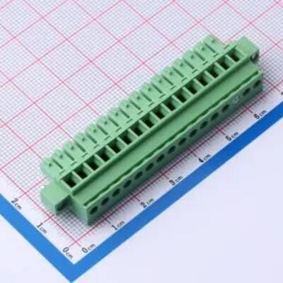WJ15EDGKAM-3.81-16P-14-00A 插拔式接线端子3.81mm螺丝固定1x16P