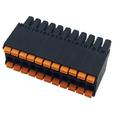 3.5mm科发kefa原厂2EDGKS双层弹簧插拔式PCB快速接线端子