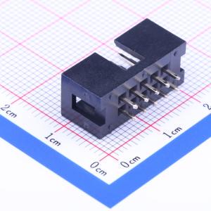 2.54-2*5P简牛IDC刺破式连接器牛角/简牛2.54mm2x5P排数2每排P数5