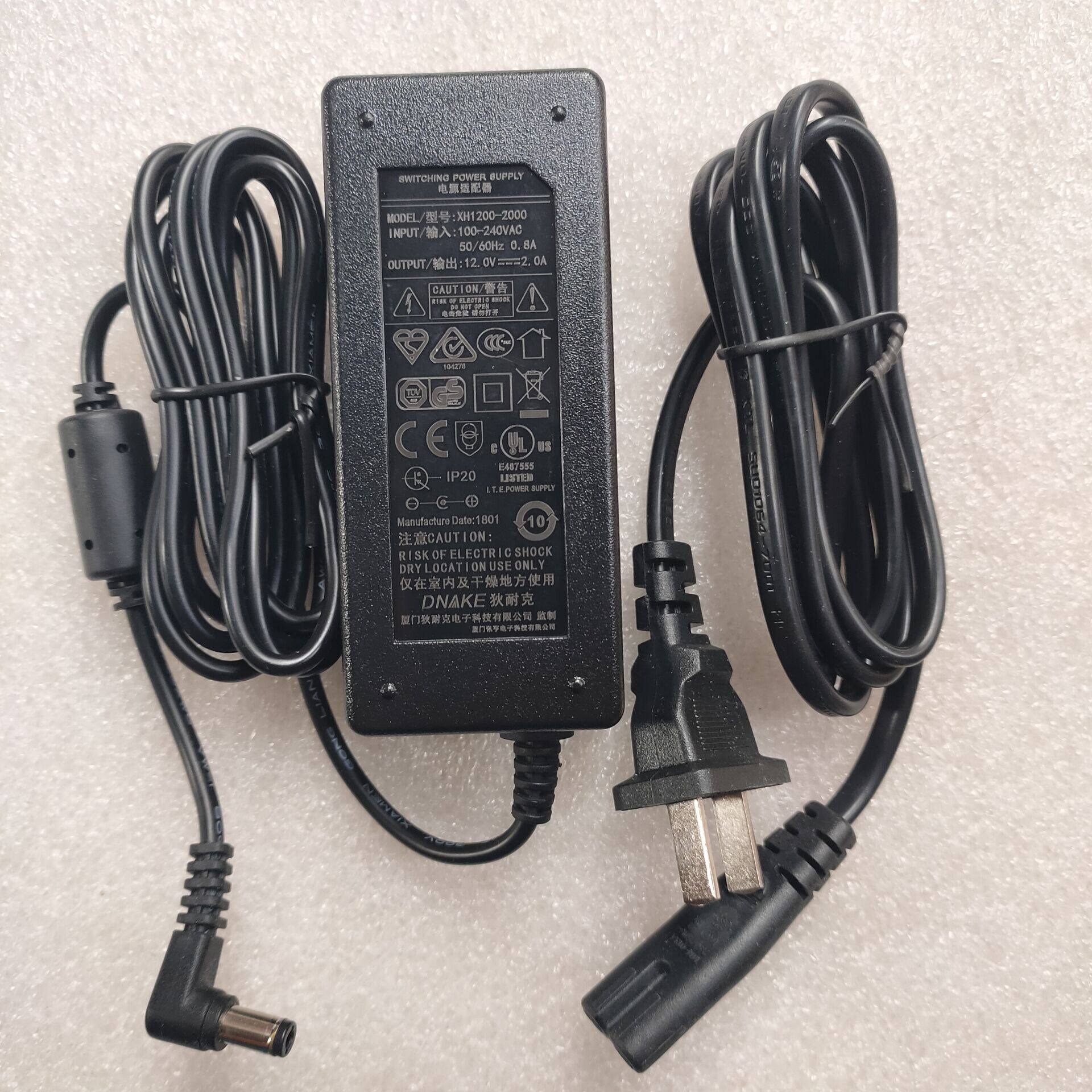 原装狄耐克12V2A电源适配器XH1200-2000 AB-6C-280P4室内对讲供电