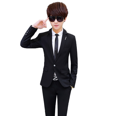 春秋季青少年韩版学生男士西服
