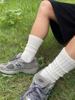 运动休闲棉堆堆袜粗条纹毛巾底