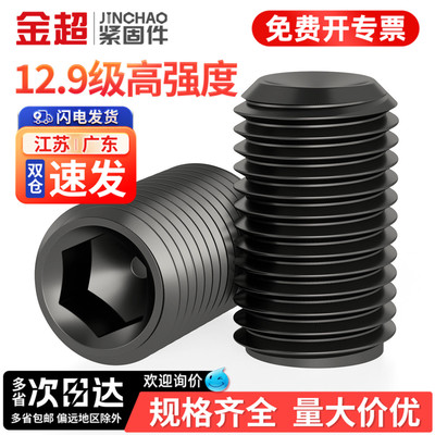 【专票13%】12.9内六角凹端紧定