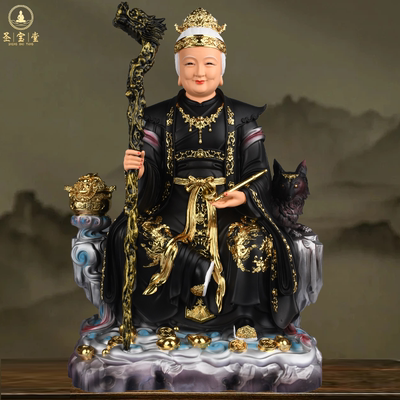 树脂摆件家用狐狸真身黑老太