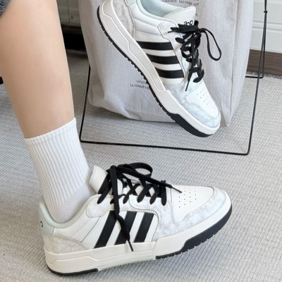 【定制球鞋】阿迪达斯adidas 雪花灰 休闲简约男女低帮板鞋9959