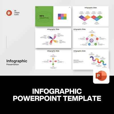 20款时尚简约专业Infographic信息数据分析统计图表ppt演示模板
