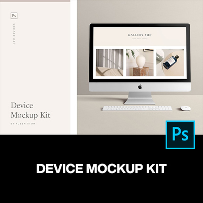 20款iPhone手机iMac一体机iPad平板Macbook电脑ui界面贴图ps样机