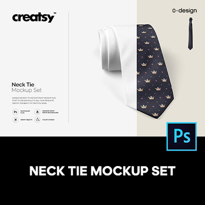 男士绅士正装领带印花图案设计贴图ps样机素材展示效果模板素材