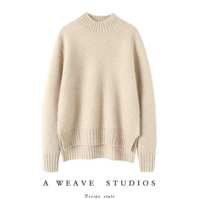 启超官方高端100%纯山羊绒衫