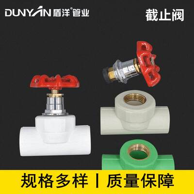 PPR stop valve hot melt lift stop valve 4 points 6 points