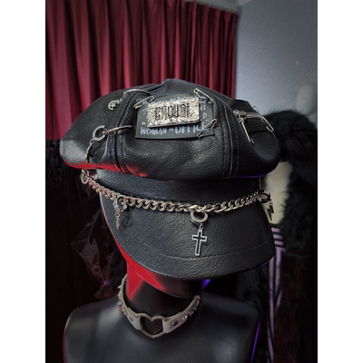 哥特朋克暗黑原创鸭舌帽
