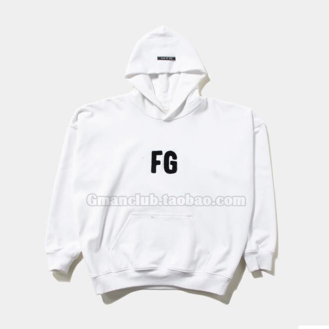 Gman高街 FOG ESSENTIALS第六季6th买手店FG刺绣连帽衫套头卫衣_虎窝淘