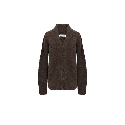 D-HARRY/迪哈利咖色毛织开衫