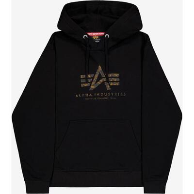代购Alpha Industries阿尔法工业男士卫衣保暖舒适黑色棉质日常