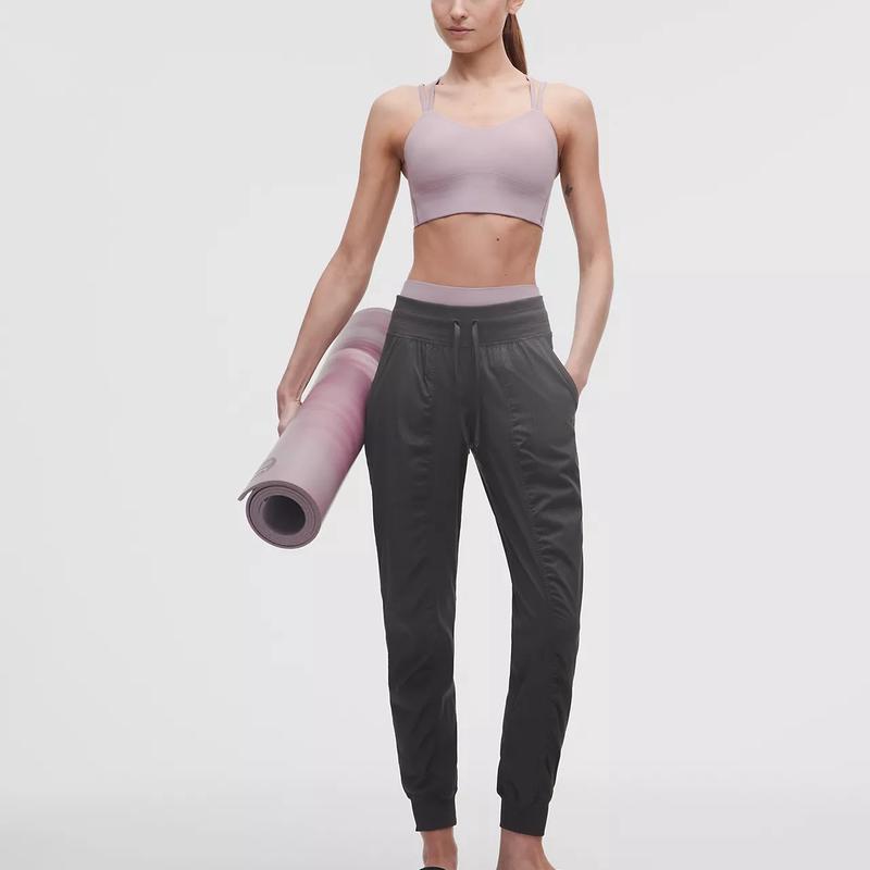 海外代购lululemon/露露乐蒙女士运动长裤中腰束脚舞蹈瑜伽