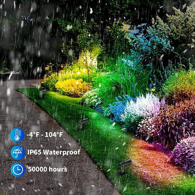 蓝LCP041牙RGB草坪灯 LD插观地灯 手机APP插地E景灯 户外七院彩庭