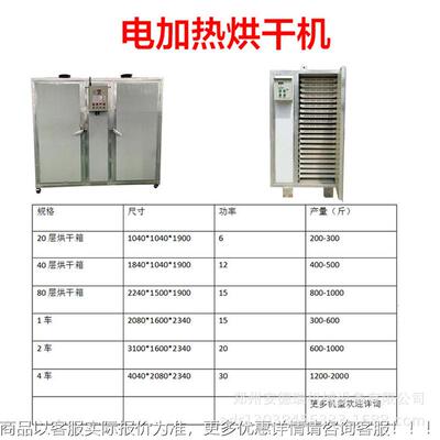 烘干OYT机工用空风循环烘箱茶叶药材气能热泵烘干房业木材烘干设