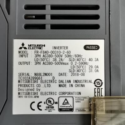 议价FR-F840-00310-2-60 变频器 三相交流调速工控装置维修