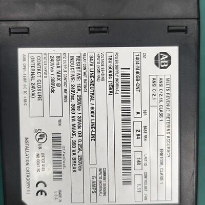 议价1404-M405B-CNT AB Powermonitor 电力监测工控控制器维修