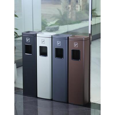 不锈钢烟灰桶立式大厅电梯口垃圾桶带烟灰缸吸烟区灭烟蒂筒烟灰柱