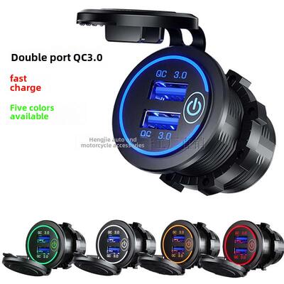 新款房车改装触摸电源开关Qc3.0Usb快充Pd手机车载充电器12V