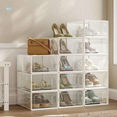 12/ 18pcs Shoe Boxes Shoes Shop For Store Display And跨境