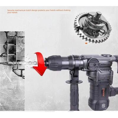 吉虎大功率电锤镐两用电锤7428安全离合器冲击钻工业混凝土7326肌