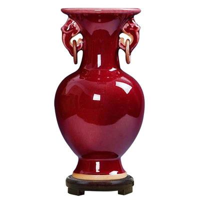 景德镇陶瓷花瓶摆件客厅插花器彷古窑变钧瓷家居饰品办公室工艺品