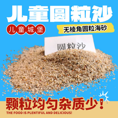 幼儿园儿童城堡沙池沙坑水洗海砂 圆粒无尘海沙造景沙疗压裂砂