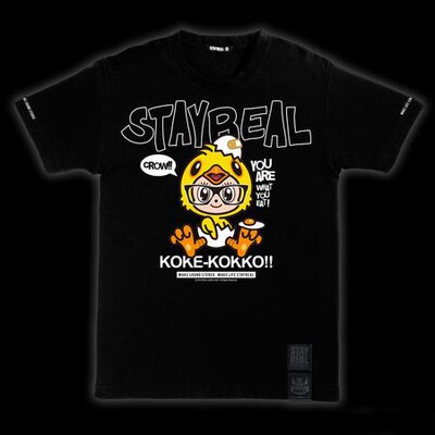 stayreal纯棉短袖夏季情侣装