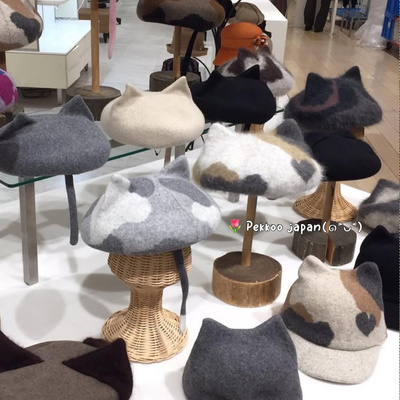 合集 Dodge 2025年 猫咪耳朵 秋冬新款羊毛 贝雷帽 针织帽 日本制