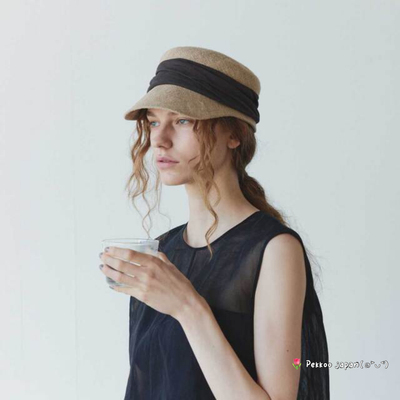 58cm mature ha. MJT-028 休闲可爱网纱拼接 草编报童帽 鸭舌帽