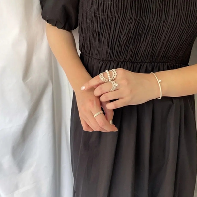 Flavour女款925银休闲珍珠