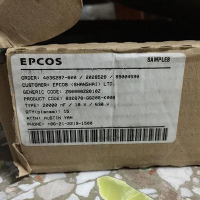B32678G6206K 薄膜电容器 630v20uF 10% 52.5mm 德国西门子EPCOS