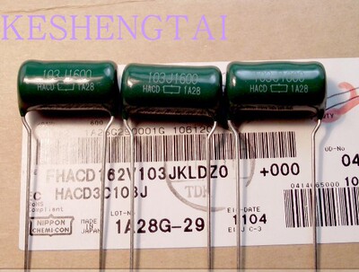 全新日本黑金刚  绿色薄膜电容 HACD 103J1600 0.01UF1600V